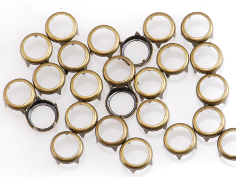 Rim Sets Extra Long Leg 30ss - Antique Gold | Rhinestone Biz