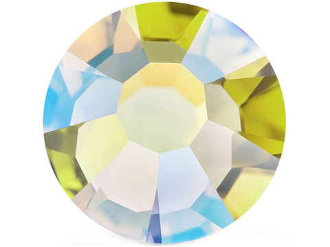 Preciosa® MAXIMA Flat Back Rhinestones 20ss Acid Yellow AB | Rhinestone ...